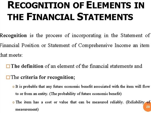 1.7 Definitions, Recognition Criteria and Measurement - Employability
